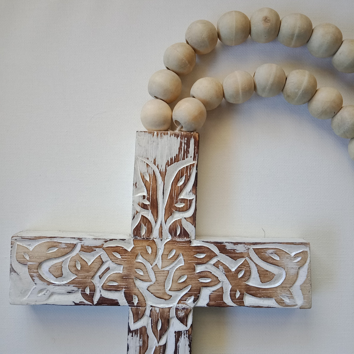 Wooden Cross (Whitewashed) – Boxboo